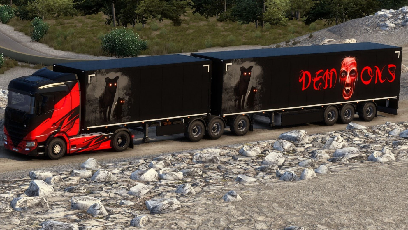 Demons trailer for Euro Truck Simulator 2 - TruckyMods