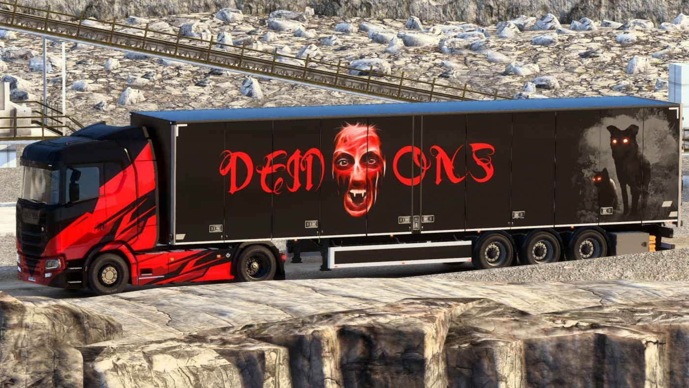 Demons trailer for Euro Truck Simulator 2 - TruckyMods