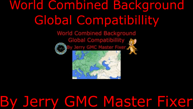 World Combined Background Map Global Compatibillity for Euro Truck Simulator 2 - TruckyMods